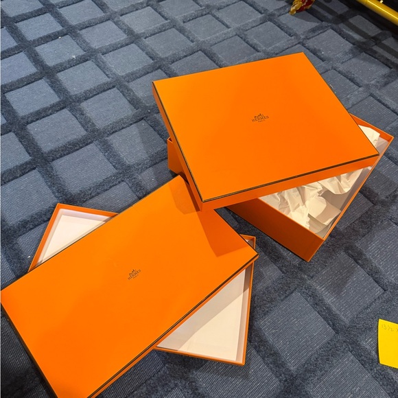 Hermes | Other | Herms Orange Gift Boxes | Poshmark